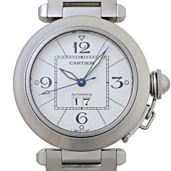 Cartier | Accessories | Cartier Pasha C De Watch Big Date Mens W355m7 ...